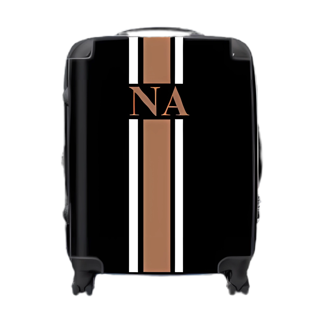 Personalized Black Luggage | Custom Hard Shell Suitcase | 2Seasons